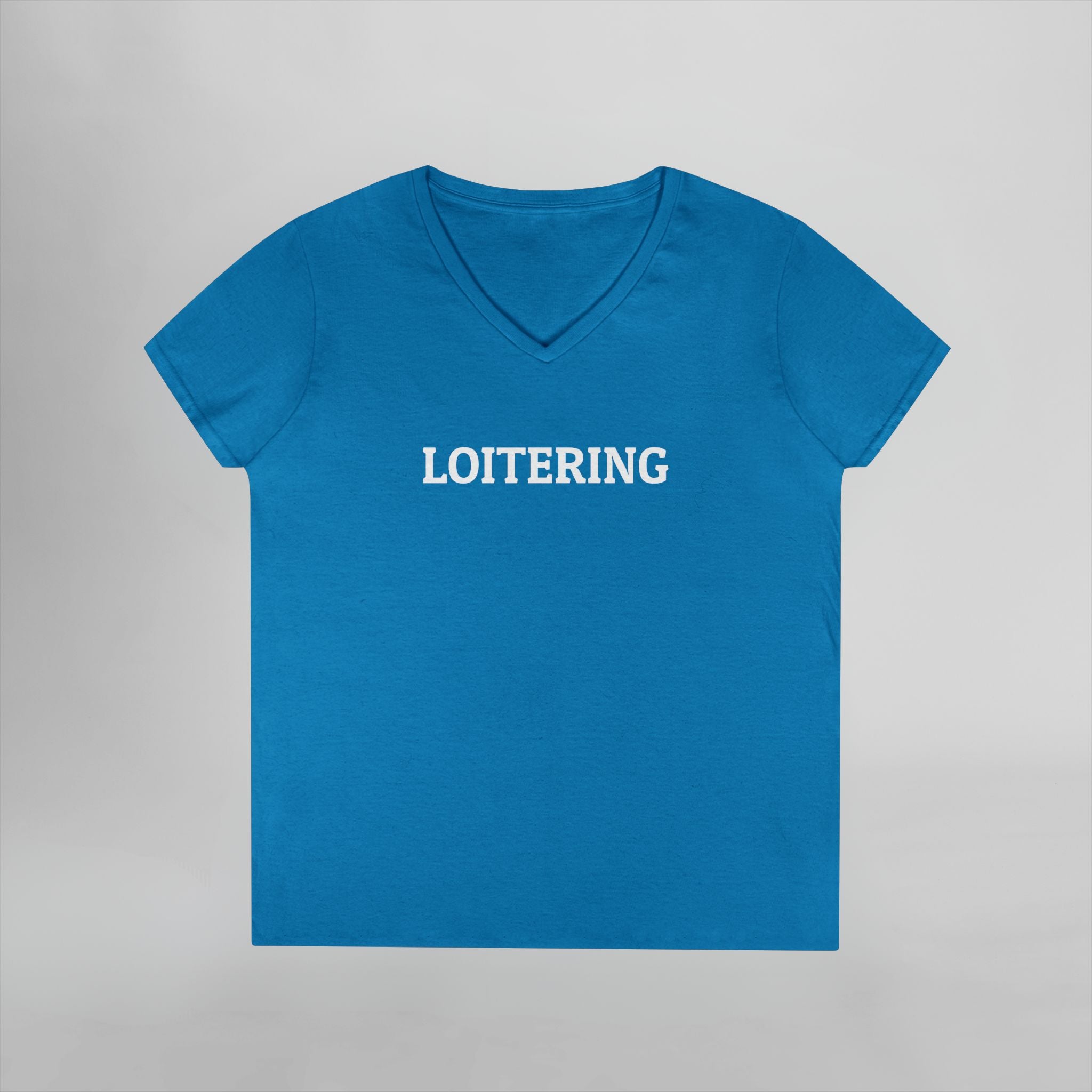 Loitering Women's V-Neck Tee – Generic Clothes